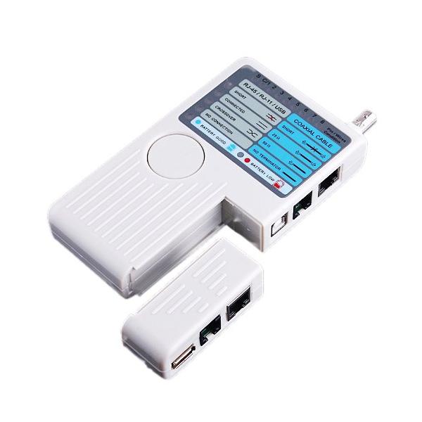 人間工学ホワイト/-/-・パッケージ個数:1・[テストタイプ] RJ-45、RJ-11、USB、BNC、取り付けられている配線やジャンパーをテストします。 シールド（STP）または非シールド（UTP）LANケーブルをテストします。 USBケ...