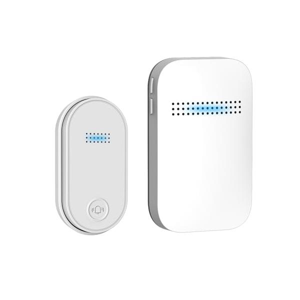 ホワイト/1送信機+1受信機/DB・Size:1送信機+1受信機Color:ホワイト・パッケージ個数:1・38曲4段階音量調節のワイヤレスチャイムこのチャイムの発信機を押すと、受信機が音を立てながら青いライトが点滅してお知らせします。さらに...