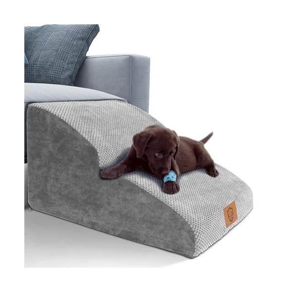 グレー/-/FSPSDS000115LR・Color:グレーPatternName:2段 アップグレード・パッケージ個数:1・小型犬・老犬介護：体の小さい小型犬、足腰が悪くジャンプできない老犬、こちらのステップを使えば高所に登れます。ソファ...