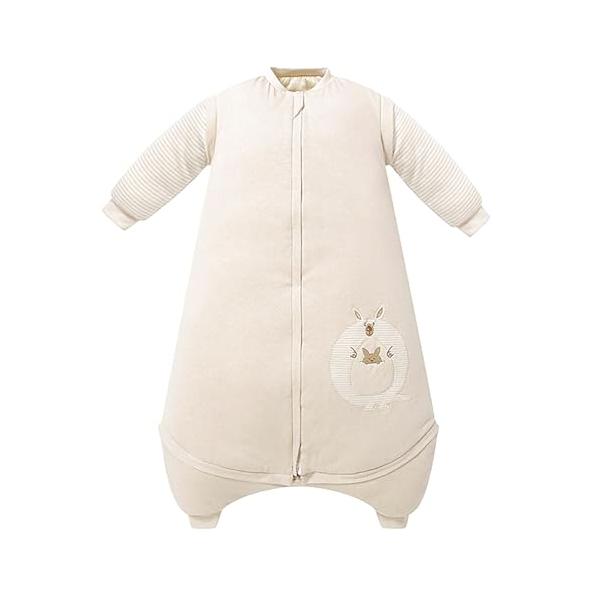 袖ありベージュ/18ヶ月-36ヶ月/-・パッケージ個数:1・[冬に最適] 寒い冬の夜に最適な「スリーパー 冬」は、赤ちゃんや幼児のために特別にデザインされた長袖スリーパーです。・[肌触りが柔らかい] オーガニックコットンを使用しており、有機...