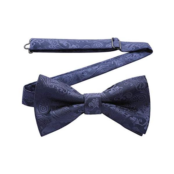 05 ネイビー（ペイズリー）/Free Size/-・Size:Free SizeColor:05 ネイビー（ペイズリー）・??パッケージ情報ポリエステルとシルク製蝶ネクタイ：横12cm X 縦 7cm、首回りは32cm〜52cm調節。・?...