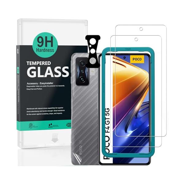 -/-/G_231・[ケースフレンドリー]：Poco F4 GT 5G の湾曲したエッジ設計により、スクリーンプロテクターはデバイスの画面よりも小さくなっています Poco F4 GT 5G とスクリーンプロテクターの間のスペースにより、ほ...