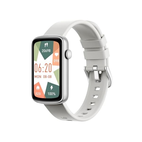 スマートウォッチグレー/1.47 inch/L2・Color:グレー・「1.47インチ・超軽量・使いやすい」スマートウォッチL2は、1.47インチの?長方形のスクリーンを搭載し、解像度は170×320で、文字がクリアで読みやすくなっています...