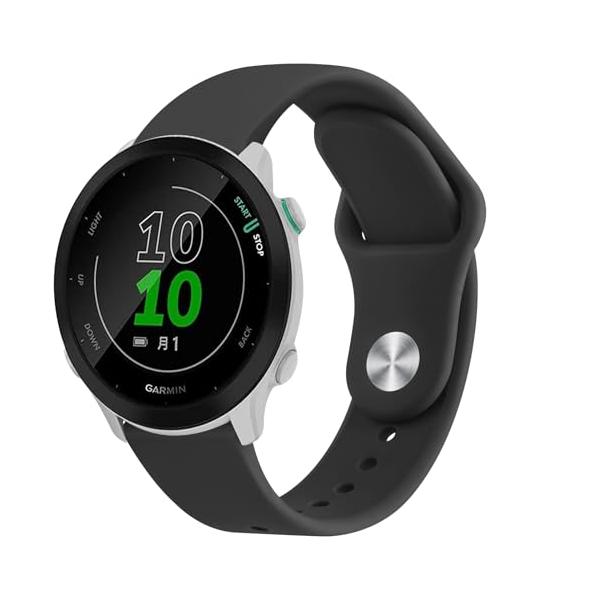 コンフォートブラック/-/-・Color:ブラック・?複数機種に対応：Garmin ForeAthlete 55 / ForeAthlete 245/245M / ForeAthlete 645/645M / Garmin Venu / V...