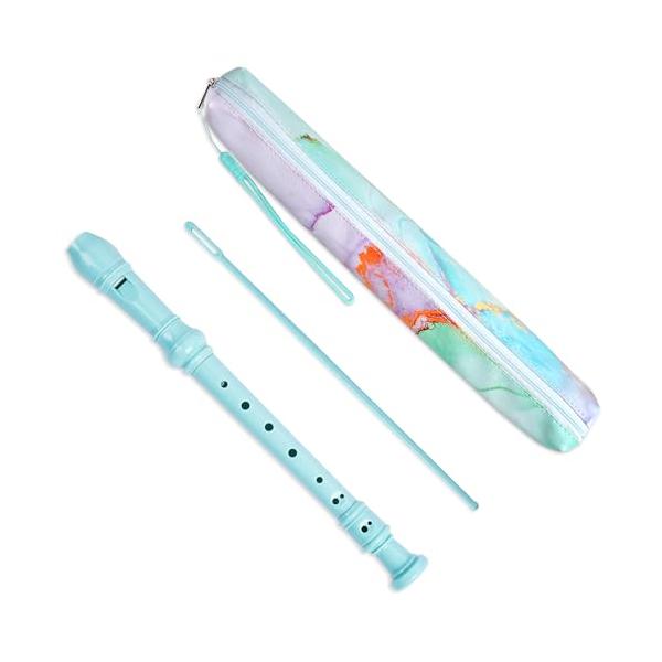 2-Blue Green Splash-ink2/ドイツの8ホール/JP-Recorder2-2-Blue Green Splash-ink・Size:ドイツの8ホールColor:2-Blue Green Splash-ink2・パッケージ...