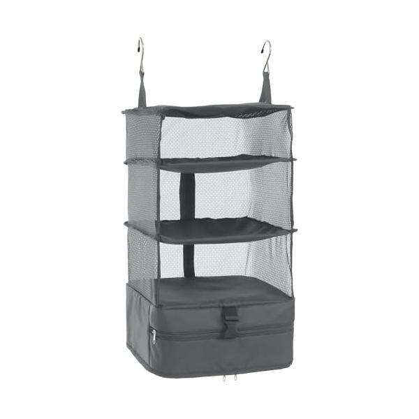 吊り下げグレー/Large/-・Color:グレーSize:Large・素材ポリエステル　カラーブラック　ブルー　グレー　ローズ　カチオングレー 吊り下げサイズLサイズ：30*30*61CM XLサイズ：45*30*62CM 荷物を入れた収...