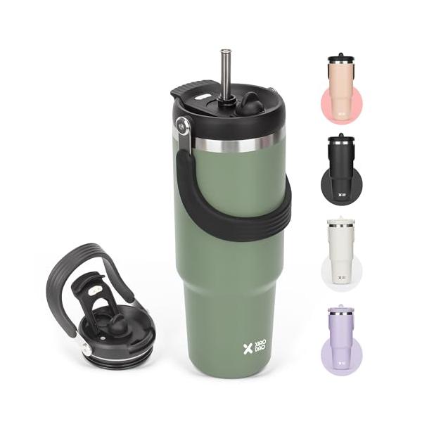 ?尚グリーン/600 ml/-・Size:600 mlColor:グリーン・大容量水筒：600mlの大容量ウォーターボトルで、レジャー、仕事、アウトドア、車での移動中など、あなたのゴクゴク飲みを満足させ続けます。 男性、女性、子供に適してい...