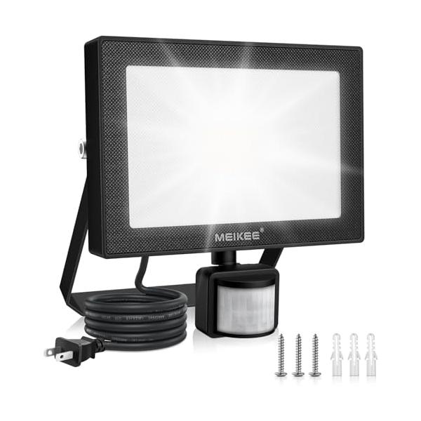 黒い/-/FLB020・Wattage:20.0 ワット・センサーライト&amp;主な仕様：20w人感センサーライト；色温：6500K 2200LM； 最適照明範囲：6ｍｘ6ｍ；昼白色（電球色： B07PQB2PKR）；LED発光源：SMD...