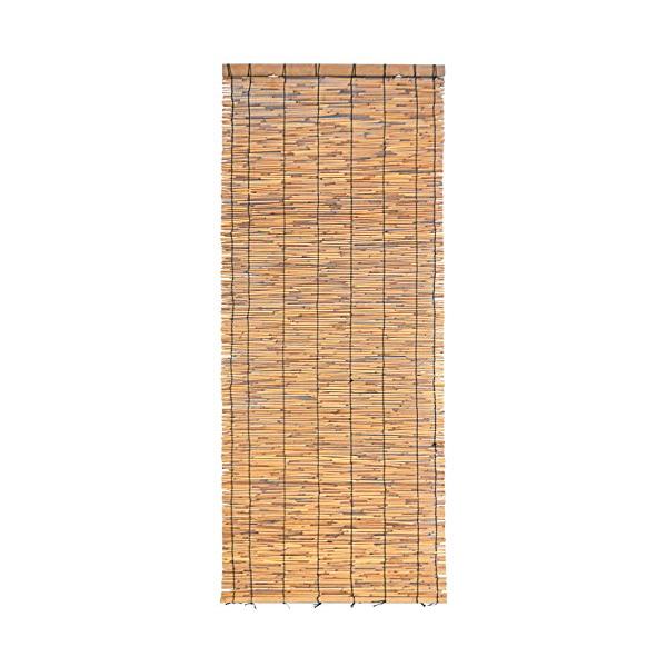 ブラウン/長さ157cmx幅88cm/-・Size:長さ157cmx幅88cm・パッケージ個数:1・サイズ:幅88×高さ157cm・素材・材質:本体=よし 上下桟=竹 編糸=綿糸・生産国:中国