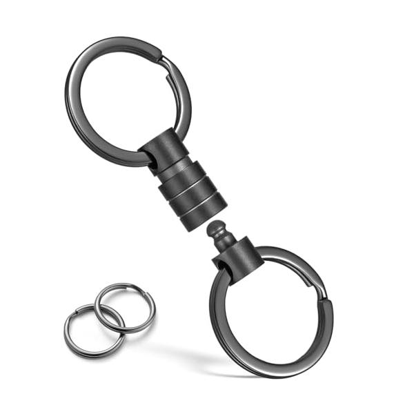 カジュアルブラック*1個/-/-・Color:ブラック*1個・?チタン素材軽くてわずか9gでも耐荷重が10Kg以上です。チタン合金で作られ、アレルギーを起こさなく、耐食性が強く、サビにくく、丈夫で長持ちします。・?鍵に簡単にアクセス取り外し...