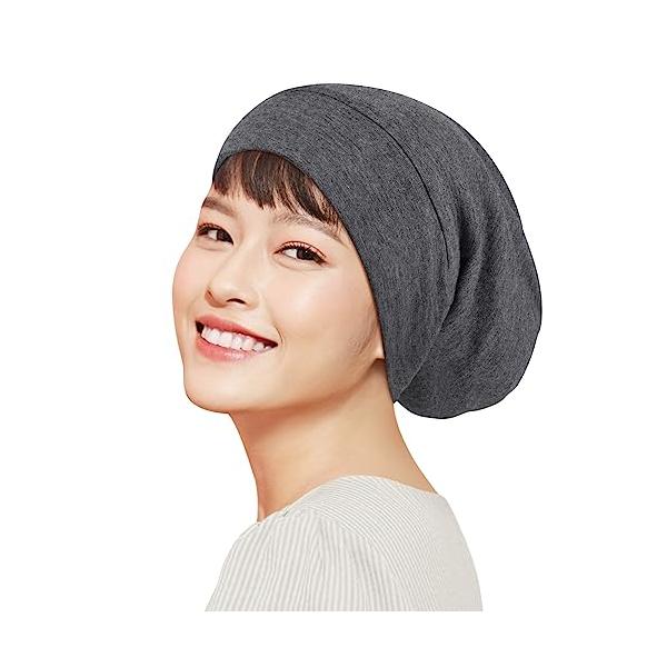 ヒジャブダークグレー/Free Size/LULUSILK・Size:Free SizeColor:ダークグレー・ネコ対策飼い猫が寝ている間に髪の毛で遊ぶので、寝るときに必須です。・自宅でSPAをするナイトキャップをかぶって寝ることは、自宅...