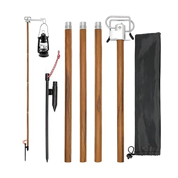 ウッド/-/-・Color:ウッド・軽量、持ち運びが便利ですランタンスタンドはコンパクトで軽量で、収納袋に入れて簡単に収納できます。ランタンポール収納後の長さは45cm、重さは0.55kg、ポール径約1.6cm。ソロキャンプの際にも持ち運び...