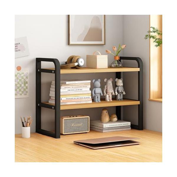 ミニマリストブラック/B型：（2段-幅40cm）-B/N/DML-YSJ-249141・Size:B型：（2段-幅40cm）-B/N・商品仕様高さ（一段）21.5/（二段）38.5/（三段）56cm、幅30/40/50cm、奥行20cm。ス...