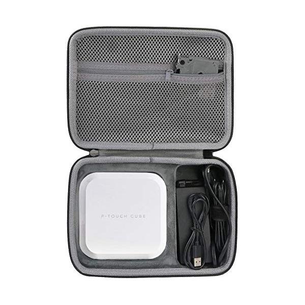 モダンブラック/PT-P710BTケース/-・Size:PT-P710BTケース・パッケージ個数:1・co2CREA ハードケースバッグ 対応 ブラザー ピータッチ ラベルライター P-TOUCH CUBE PT-P710BT・ハードケース...