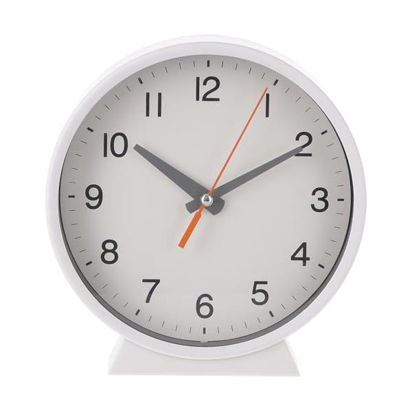 モダンホワイト/小型/29868・Color:ホワイト・パッケージ個数:1・置き時計としても掛け時計としても使える、便利な2WAY時計・サイズ:幅16.2×奥行4.3×高さ17.1cm・本体重量:0.305kg・材質:ポリスチレン ガラス・...