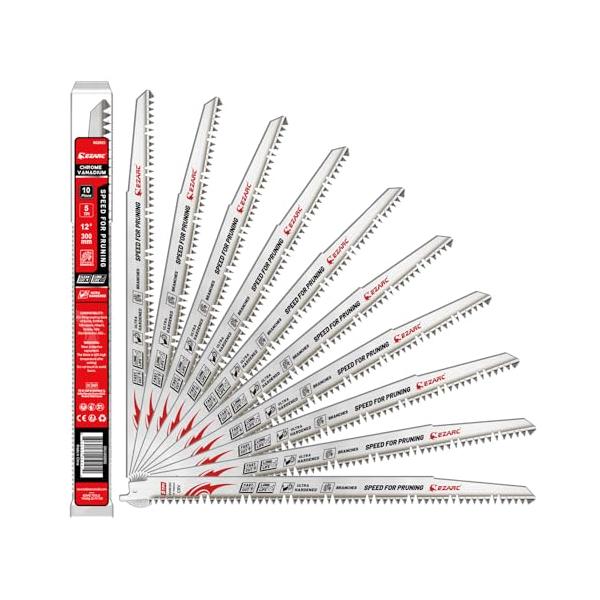 10本入/300mm/-・Size:300mmColor:10本入・生木・枝切用生木の剪定、枝・幹の伐採用ノコギリ替刃です。衝?燒入と研磨技術により、鋭くて切れ味抜群、庭木の剪定や、伐採に最適です。・混合・正逆刃高精度に研磨される混合・正逆...