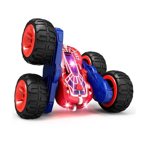 レッド/-/-・Color:レッド・デザイン＆LEDライトブラックカラーのボディに模様を施したラジコンカーです。車体にはLEDライトを搭載しており、暗い場所でも視認しやすくなっています。・便利なUSB-C充電Type-C充電ポートにアップグ...