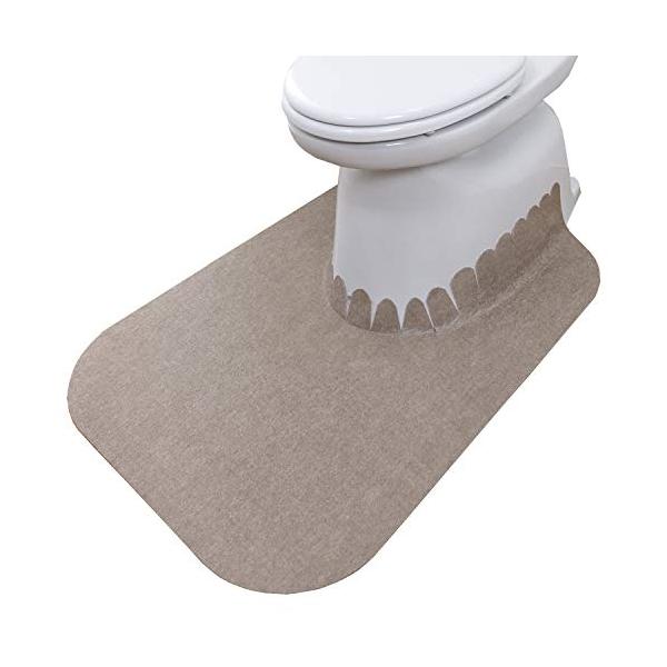 拭けるタイプブラウン/60 x 90 cm (長方形)/KK-56・Color:ブラウンStyle:拭けるタイプPatternName:ロング・パッケージ個数:1・汚れたら拭くだけ！おくだけ吸着置くだけで、ずれない吸着タイプのトイレマットで...