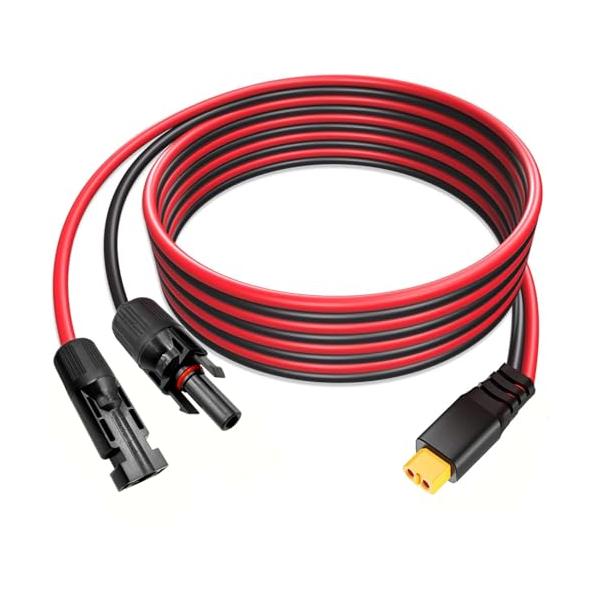 -/5m/XT60-2024-1-10・Size:5m・仕様頑丈で耐久性のある12AWG（4mm2）の銅線と二重のPVCジャケットで作られています。??效果最佳，抗?化性?佳，耐?温度可? 120°C。適用温度範囲：-40℃ ~ +85℃、...