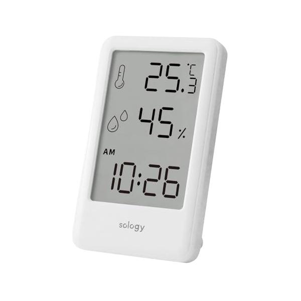 長方形ホワイト/-/HEN-01・パッケージ個数:1・室内の環境管理に温度計と湿度計の両方が備わったデジタル温湿度計。エアコンや加湿器などをつける目安になります。赤ちゃんやお年寄り、ペットがいるご家庭におすすめです。・縦長コンパクト約W70...
