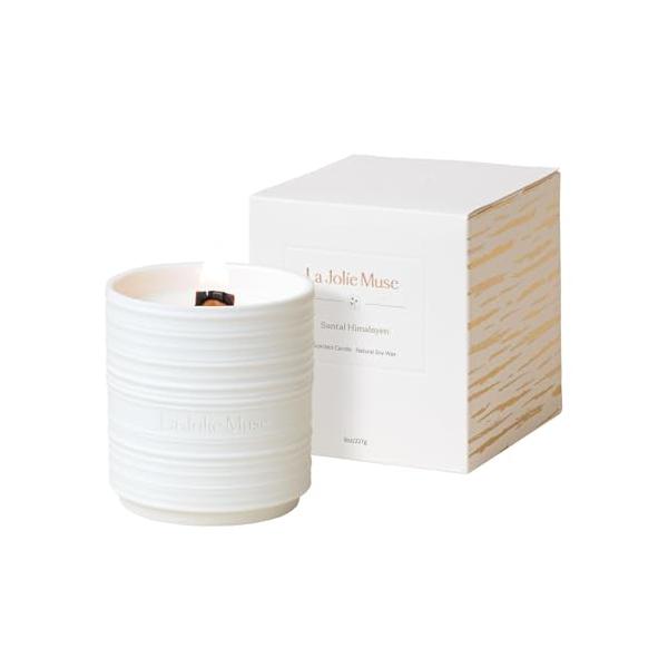 クラシック220gサンダルウッド/-/-・ScentName:サンダルウッド＆パチョリ・セラミックジャーキャンドル-水紋を施したキャンドルジャーに自然素材のワックスとウッドウィック。キャンドルを灯して自然由来のヒーリング効果をお楽しみくださ...