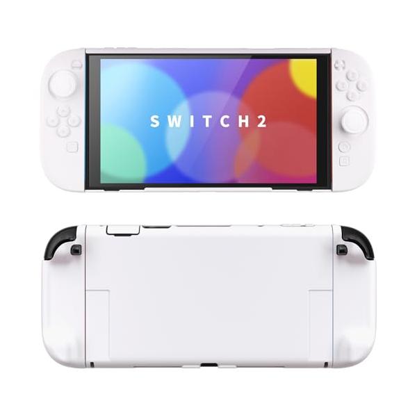 白い/11.5 x 15 x 1.5 cm/Nintendo Switch 2・Color:白い・パッケージ個数:1・Switch2専用設計：Nintendo Switch 2にぴったりフィットする専用設計。シェルを取り替えることなく、テー...