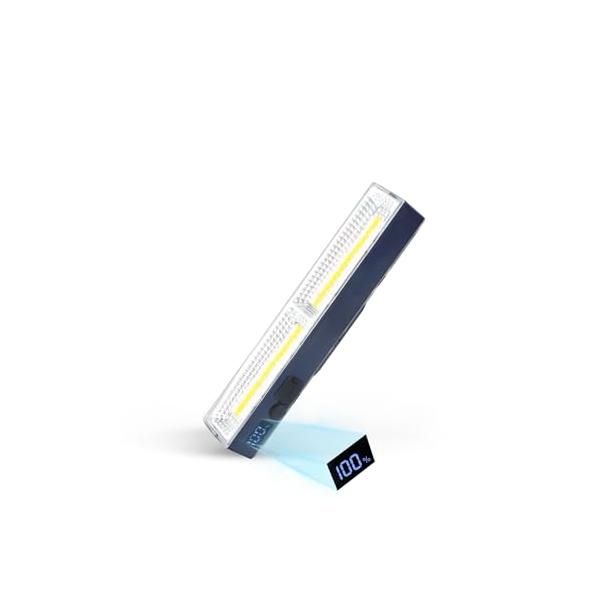 (20.4CM-2500mAh)/(20.4CM-2500mAh)/LEDライト マグネット付き・Color:(20.4CM-2500mAh)・パッケージ個数:1・高輝度＆大容量＆LED残量表示＆USB充電：作業ライトは高品質LEDチップを...