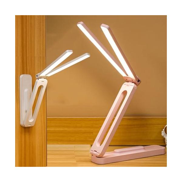 モダンピンク/-/-・Color:ピンク・目に優しいLEDデスクライト このデスクライトは、ブルーライトカット機能と均一な光で、長時間の読書や作業でも目に負担をかけません。柔らかく点滅のない光が、快適な環境を提供します。・3段階色温度 &a...