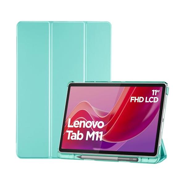 ミントグリーン/-/PC-08366016・Color:ミントグリーン・?適用機種：Lenovo Tab M11 10.95 2024発売（ZADA0020JP）、Lenovo Tab B11 10.95 2024発売（ZADB0291JP...