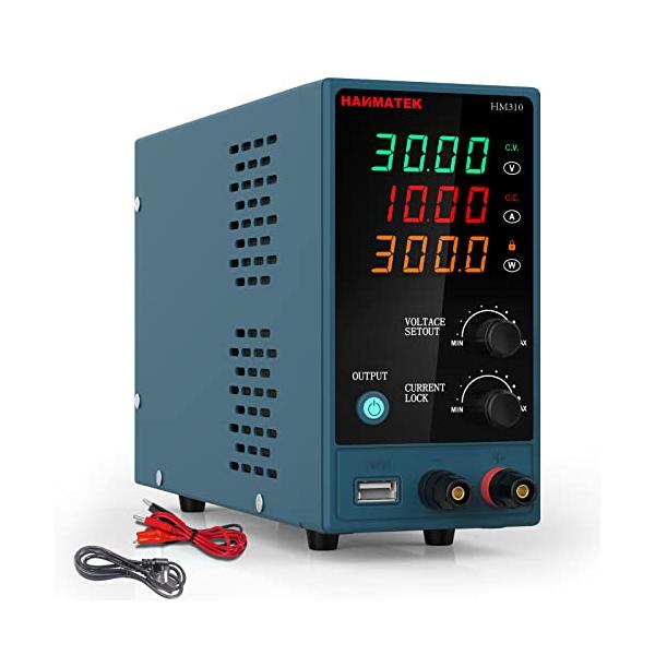 HM310青い/-/-・パッケージ個数:1・自動電力計算-電力への出力電圧と出力をインテリジェントに計算し、その大きな画面に値を表示します。小数点自動キャリーとLED電圧機能ディスプレイの4桁表示。電流とパワー。キーボードは、誤操作を防ぐた...