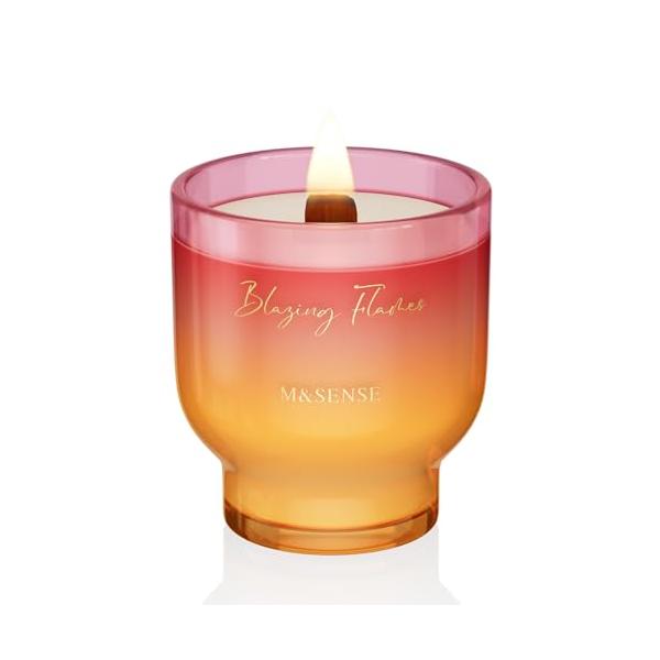 モダン燃える炎/Medium--270g/MSSHUS007CA・Size:Medium--270gColor:燃える炎・「パチパチ木芯の魅力」：アメリカ産ブラックチェリー木の贈る癒しの時間。特別に選ばれたアメリカ産ブラックチェリーの木製ウ...