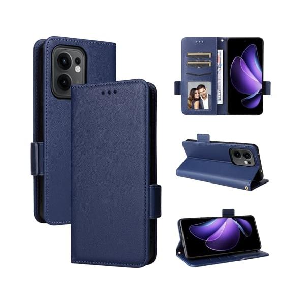 ダークブルー/NU-OPPO Reno13A-lzw-ls/-・Size:NU-OPPO Reno13A-lzw-ls・全面保護：耐衝撃性、耐熱性と柔軟性を誇るPUレザーから作られていて、滑りにくく、指紋、油分などもつきにくく、手帳型ならで...