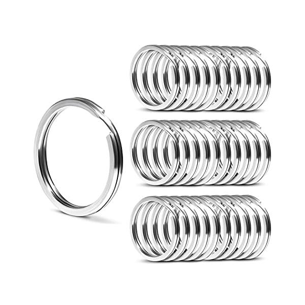 デザイン35mm/Free Size/-・Color:35mm・商品の仕様外径：35mm*2.1mm；色：シルバー；30個のキーリング。・高品質の素材ステンレス製なので、環境に優しい、皮膚に無害です。非常に軽く、耐食性，低アレルギー性など優...