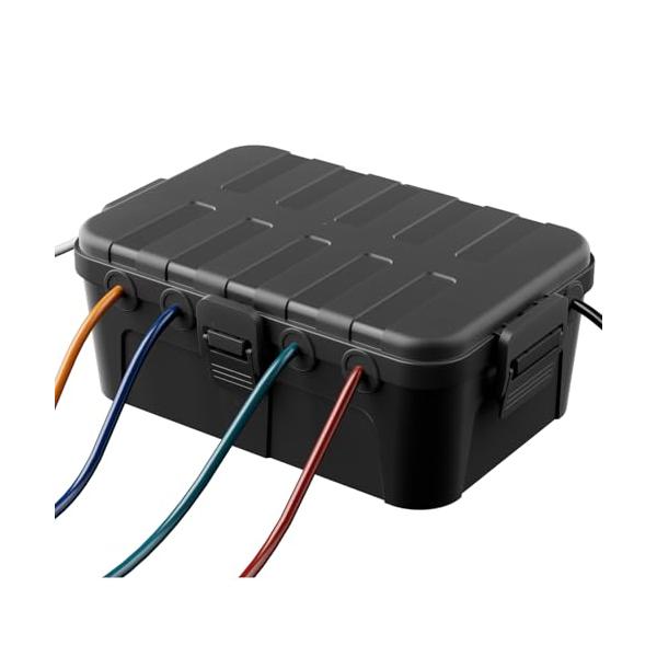 モダン浅黒/1個大型ボックス/-・Size:1個大型ボックスColor:浅黒・パッケージ個数:1・幅広い適合性：寸法は32 x 22 x 13 cmで、電源タップ、タイマーコンセント、かさばるアダプターなどの屋外/屋内電気接続を保護できます...