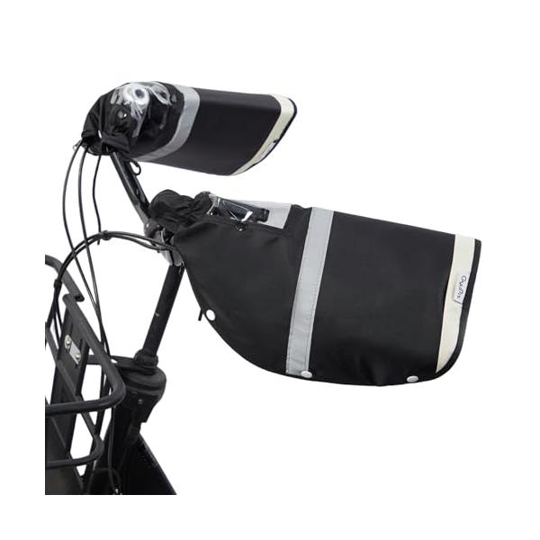 ブラック/-/BST-002・パッケージ個数:1・適応自転車：アップハンドル・セミアップハンドルに適用。※ドロップハンドルやフラットハンドルには使用不可・保温性抜群：内側に肌触りのよい起毛生地を使用しており、降雪の時期も指先暖かくて快適に使...