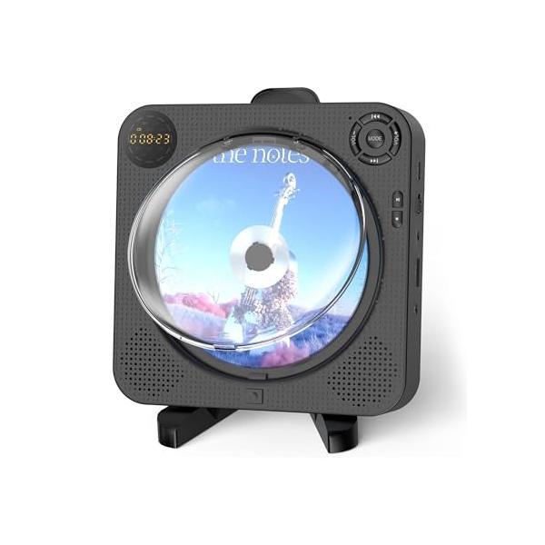 モダンブラック/-/MPD002・Color:ブラック・(1)Bluetooth送受信 &amp; FMラジオ対応 Bluetooth5.1送信機能対応し、お手持ちのBluetoothイヤホンやスピーカーと接続すると、CD鑑賞がです。又は、...