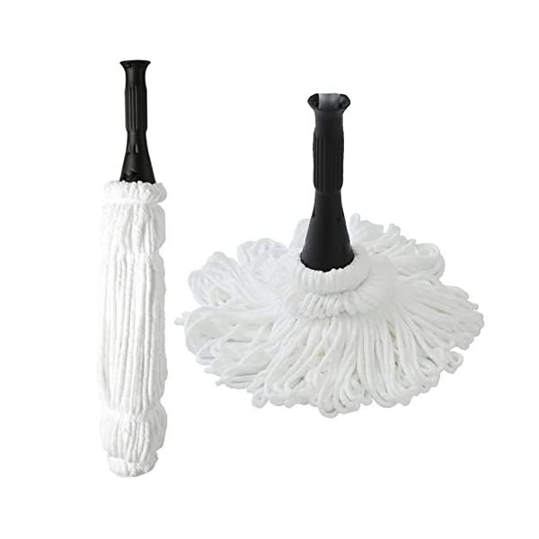 シンプルモップ−2セット/モップ−2セット/-・Color:モップ-2セット・セット詳細重量：495g（2セット）・材質クロスの真ん中にはポリエステル、周りには綿糸素材を採用され、柔らかくて吸水性や耐摩耗性等にも優れていて床や壁に優しいし、...