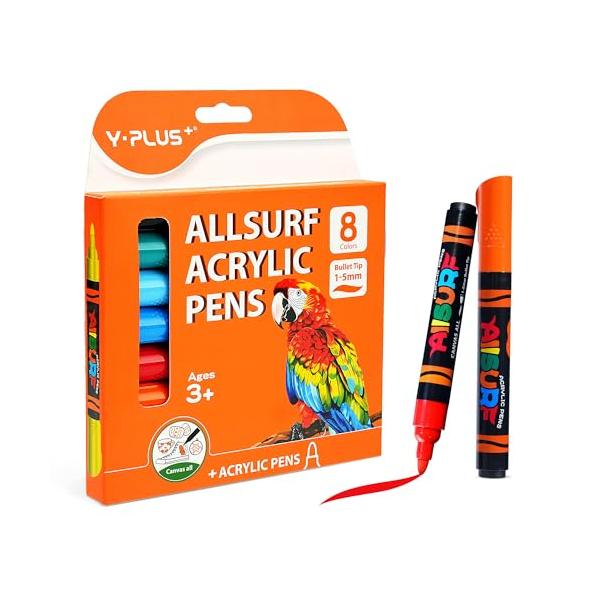 チゼル。8色/1 Count (Pack of 8)/308001・Color:8色・優れた容量：私たちのアクリルマーカーの最大の特徴は、超大容量のインクを備えていることです。これは市販の他の製品の容量の2〜3倍です。テストによると、600...