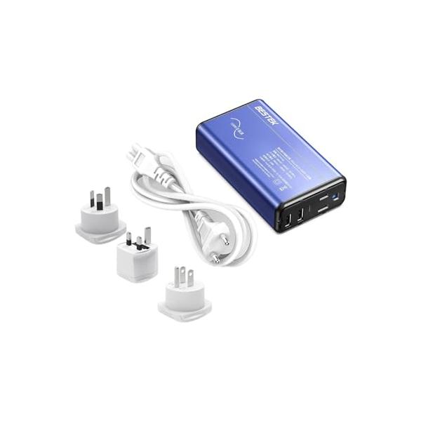 ブルー/120W ブルー/-・Size:120W ブルー・海外用変圧器 - 海外旅行用変圧器です。海外コンセントの240v・230v・220vから100vにダウントランスして日本仕様の電圧に変換できるので、海外用変圧コンセントとして海外旅行...