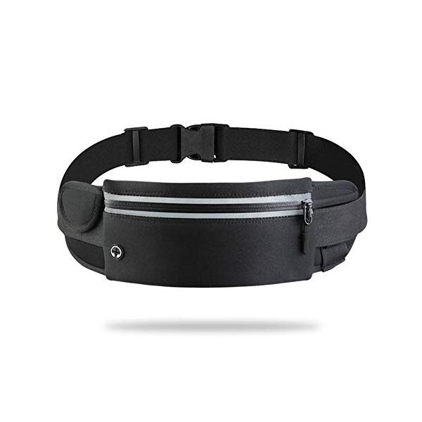 (1)防水性の高い素材を利用してるため、汗をかく真夏や、急な雨でも荷物を守れます。(2)反射デザインがついているため、夜間のランニングポーチでも安心です。ブラック/8*10*21cm/21・Color:ブラック・ゆれにくい・フィット感最高！...