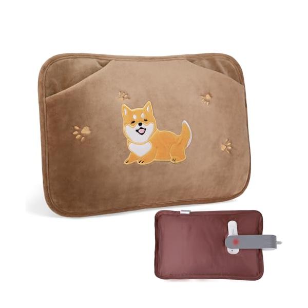 コゲチャイロ/-/CR-D・Color:コゲチャイロ・????大きい湯たんぽ・急速充電・長時間保温弊社の大きめサイズ湯たんぽは、約35×25×6cm、大きいほうが保温時間も長くなる傾向にあります。長時間温めたい方は、大きめのサイズを選ぶとよ...