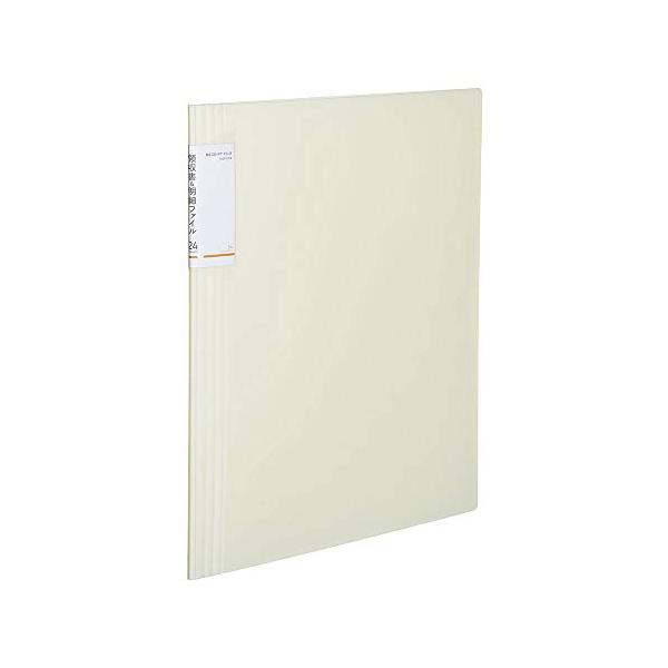 24ポケット・1冊ホワイト/A4-S/ラ-NVR510W・Color:ホワイトSize:A4-SStyle:24ポケット・1冊・パッケージ個数:1・書類の量に応じて背幅が変わるから、かさばらずに収容できる領収書＆明細ファイル・サイズ A4-...