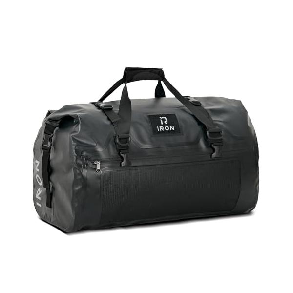 Japaneseブラック/30L/BAG007・Color:ブラックSize:30L・優れた防水性IRON JIA'Sのバイクシートバッグは、500D PVC素材で、縫い目のなく高周波溶接による高い防水性を誇ります。ロールトップデザインを特...