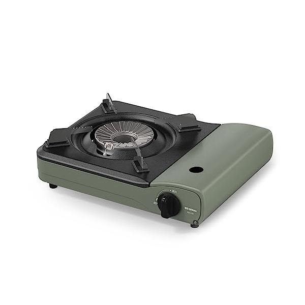 単品オリーブグリーン/内炎式/IGC-S1-G・Color:オリーブグリーンStyle:単品・パッケージ個数:1・省エネタイプのカセットコンロです。・省エネで高火力ポイントは火の出方！熱が逃げにくい内炎敷バーナーを採用していて熱が逃げにくく...