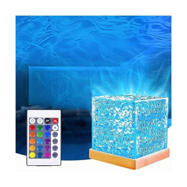 16種類RGB光色クリア/-/S241023-3・波のゆらぎのような優しい光水波紋ライトは波のゆらぎを再現した心地よい光はロマンチックな雰囲気に演出できます。眩しすぎず穏やかな明かり、照明、写真撮影、ビデオブログ用などに最適です。・16種類...