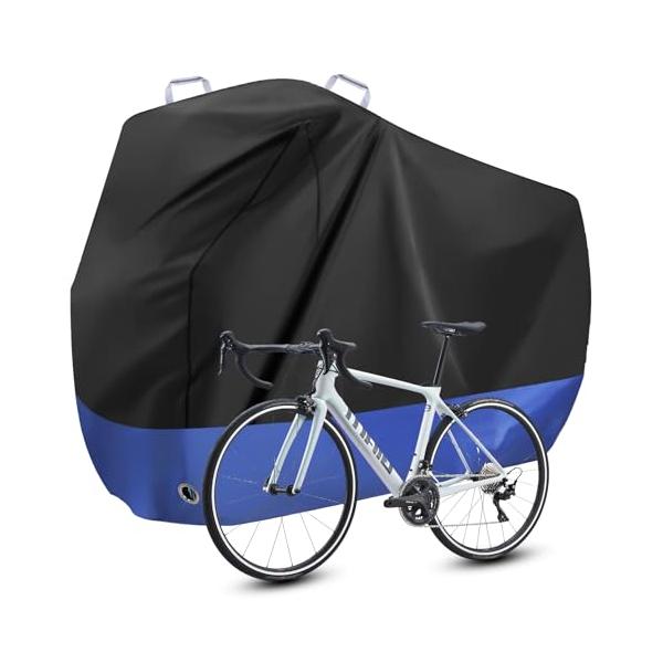 420D Blue/-/CZBN・Shape:420D Blue・超厚420Dオックス生地＆高耐用性高品質420Dオックスフォード布を採用。厚手な自転車かばーは420D高密度のオックス生地で精密な2本針二重環縫ミシンを採用して、よりも厚くて...