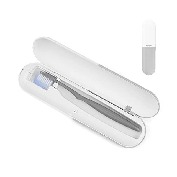 グレー/-/YY-XDQ-0387-GY・Color:グレー・パッケージ個数:1・3分間で99.9%除菌＆もっと清潔に??UV-C LEDを採用、除菌に適した波長で3分間効率よく除菌できて、衛生的に歯ブラシを管理することができます。??歯ブ...