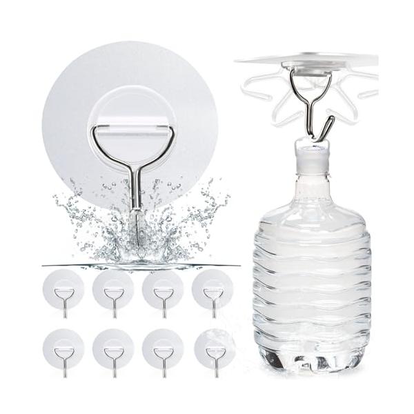 高品質強力粘着フック吸着面は5.4*5.4 cmの円形で、接触面積が大きく、フックに加わる力を均一に分散することができる。また、環境に配慮した透明ナノ接着材を採用し、見栄えが良いだけでなく、安定性が高く、強い接着力を持っているため、接着フッ...