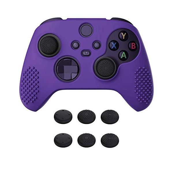 パープル/-/SDX3007・Color:パープル・パッケージ個数:1・高品質のシリコンカバーは、XboxシリーズS/Xコントローラー（モデル1914）対応用特別に設計されています。様々なスタイルや色からすることができ、皆様のコントローラー...