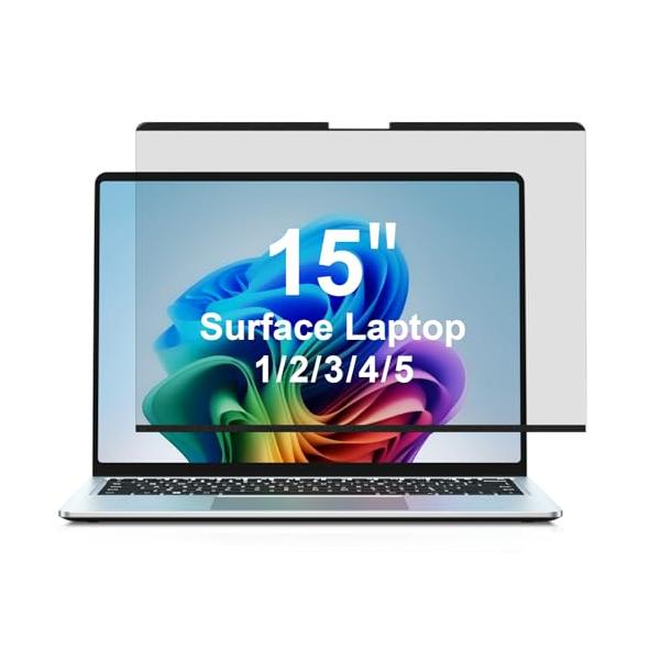 ブラック/15インチSurface Laptop 5/4/3/2/1/-・Size:15インチSurface Laptop 5/4/3/2/1・[STARY プライバシー保護] STARYプライバシースクリーンプロテクターは±30°の角度か...